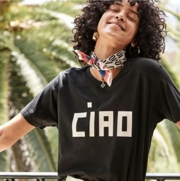 Clare V | Tops | Clare V Size Small Ciao Graphic Tee | Poshmark